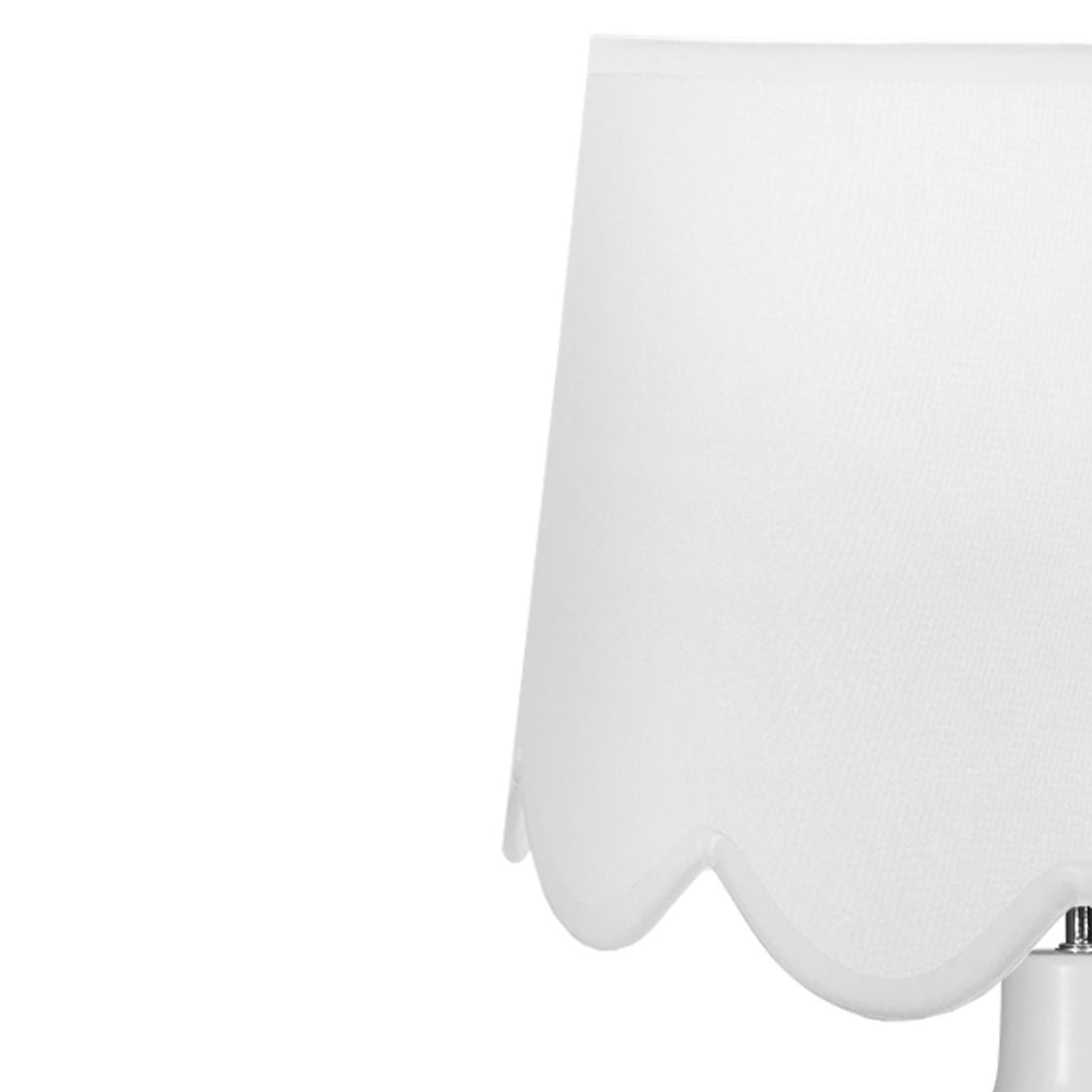 White Ruffle Lamp Shade (Set 2) – Inside Home Style