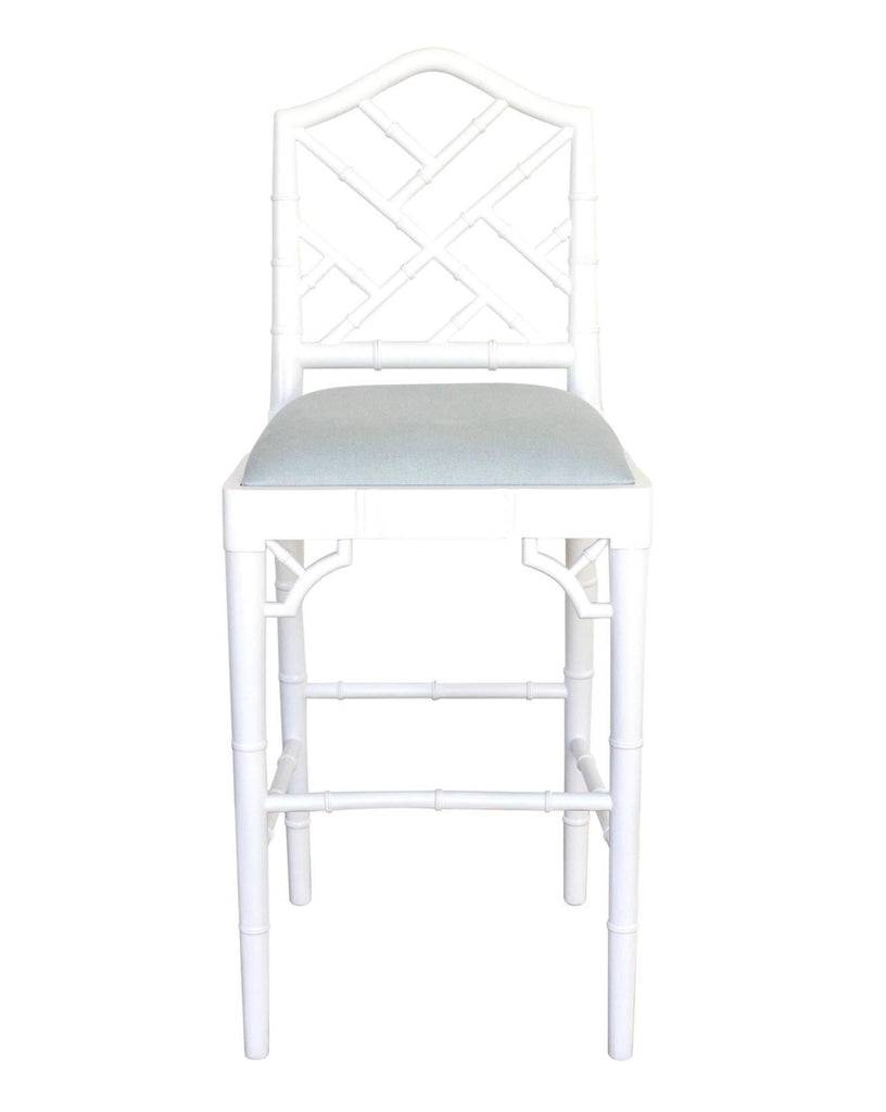 Chinoiserie Chippendale Counter Stool (with back) – Inside Home Style