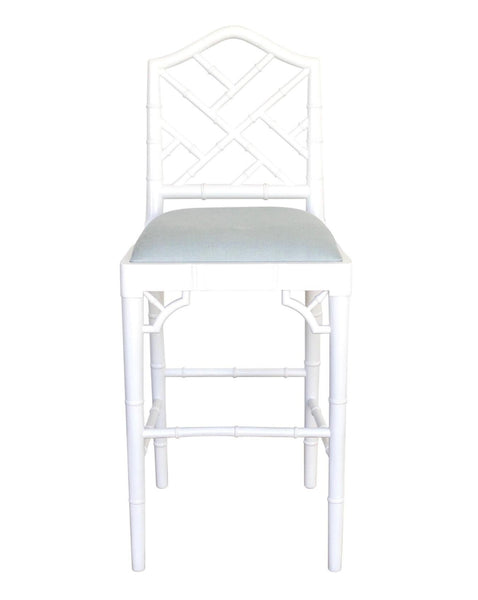 Chinoiserie Chippendale Counter Stool (with back) – Inside Home Style