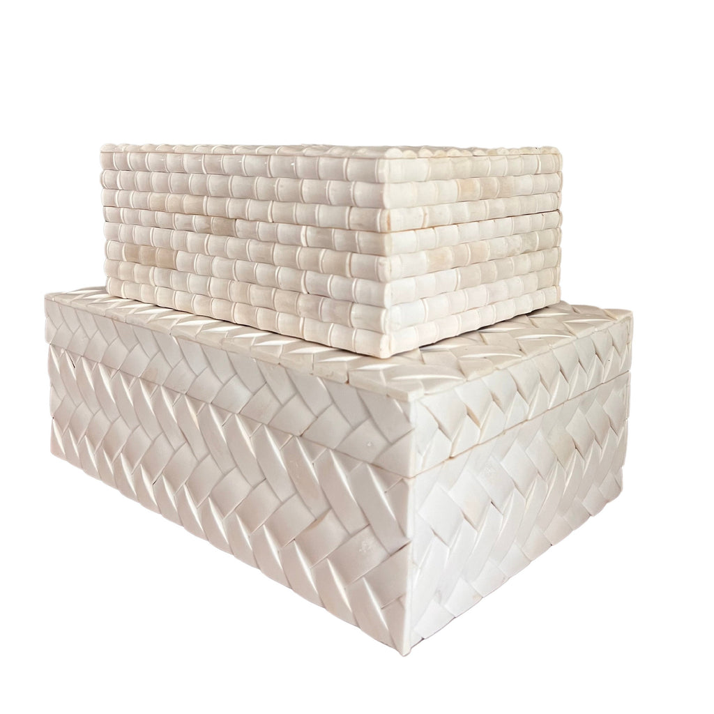 Natural Basket Weave Inlay Box – Inside Home Style