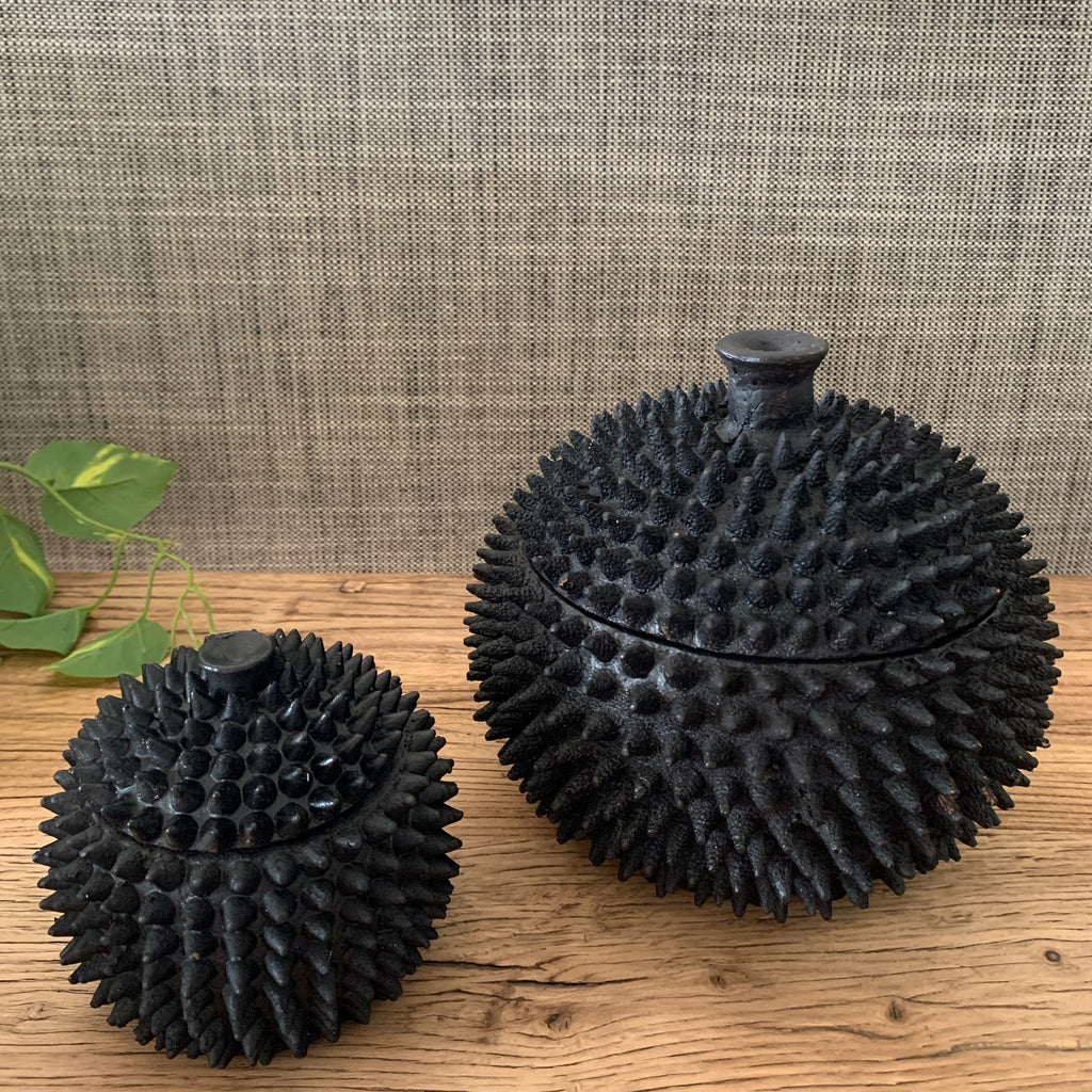Durian Pot with Lid (Black) – Inside Home Style