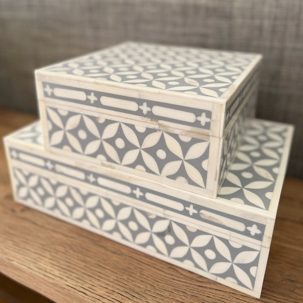 Grey Eye Design Inlay Box (2 sizes) – Inside Home Style