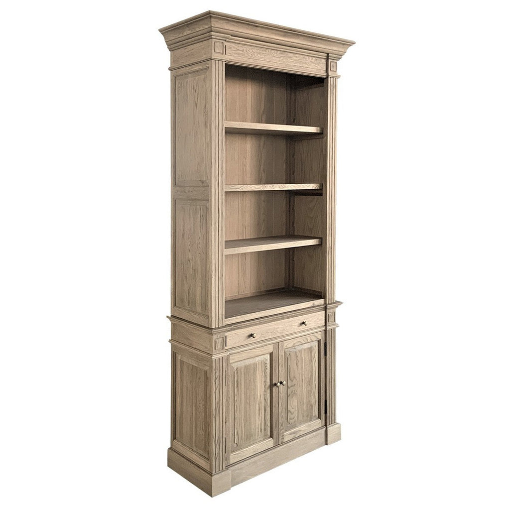 Weathered Oak Book Shelf (Single) – Inside Home Style