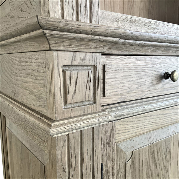 Weathered Oak Book Shelf (Single) – Inside Home Style